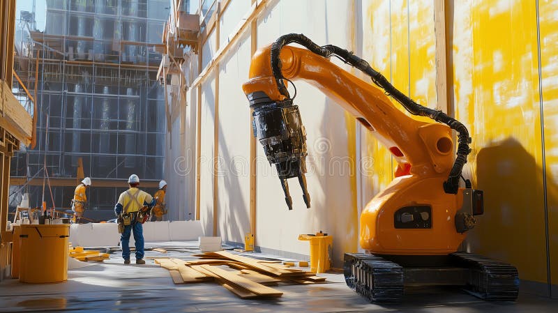 Realistic Image of a Construction Painting Project - Detailed ...