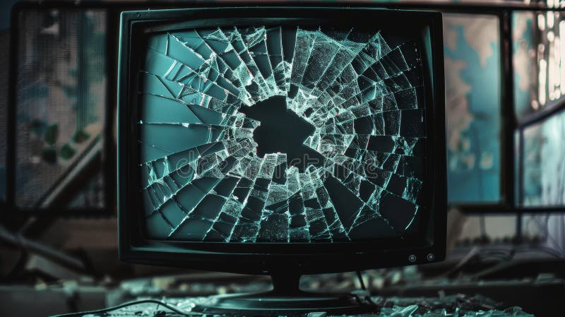 Cracked Monitor Stock Illustrations – 743 Cracked Monitor Stock ...