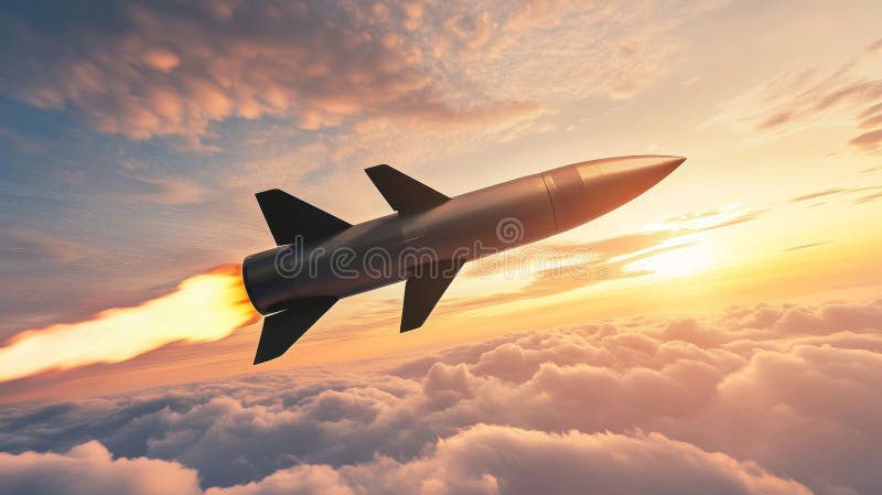 Realistic Image of a Hypersonic Missile Flying at High Speed ...