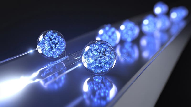 Realistic Image of Laser Targeting Cells, Representing Precision in ...