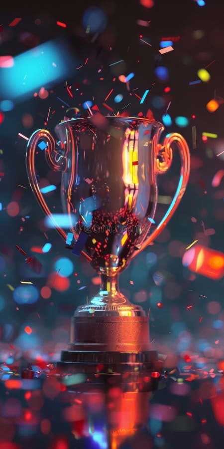 Realistic Image of a Trophy Presentation. Stock Illustration ...