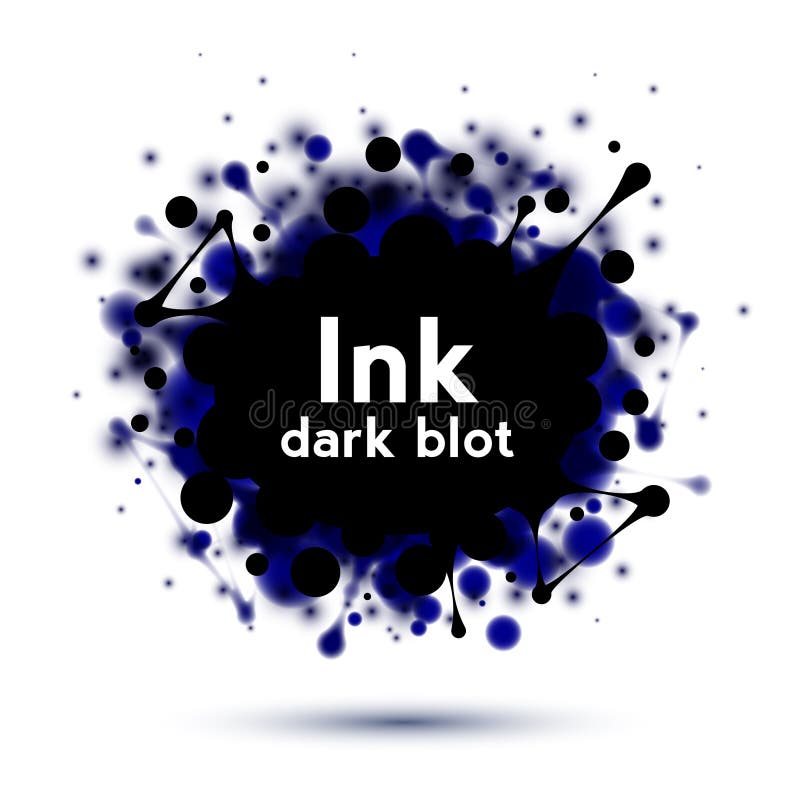 Realistic Ink Splash Banner Stock Illustration - Illustration of design ...