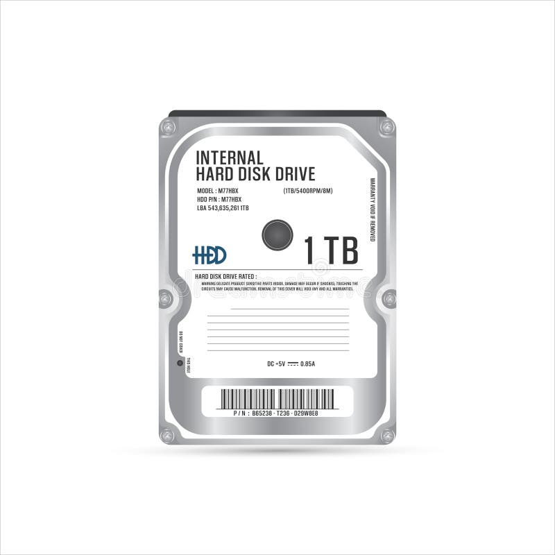 Realistic Internal Harddisk Vector Stock Vector - Illustration of brand ...