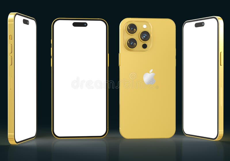 IPhone 14 Pro Max Set with Front and Back View for Infographic Global ...