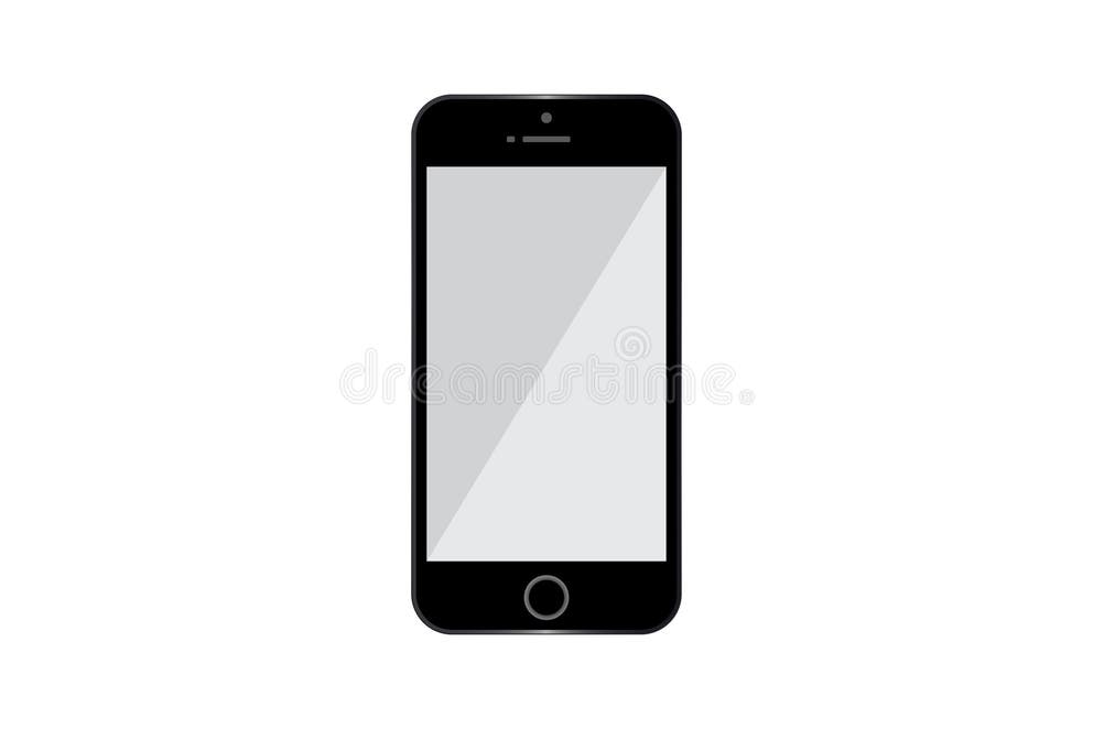 Realistic Iphone Screen Design Stock Vector - Illustration of screen ...
