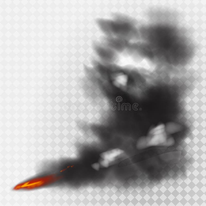 Realistic Isolated Directed Smoke Effect on the Transparent Background ...