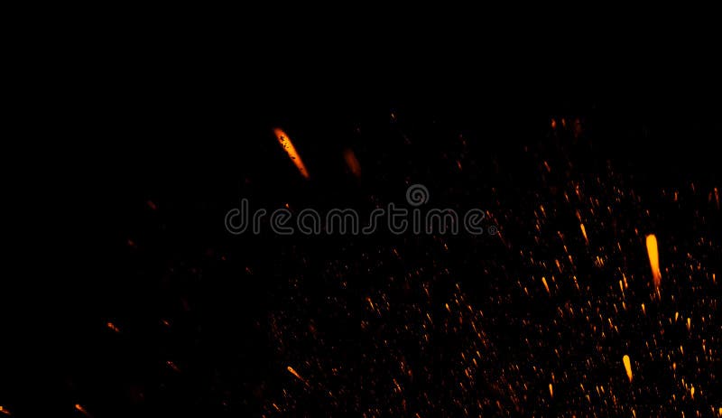 Perftect Red Particles Embers on Background. Abstract Dark Glitter Fire ...