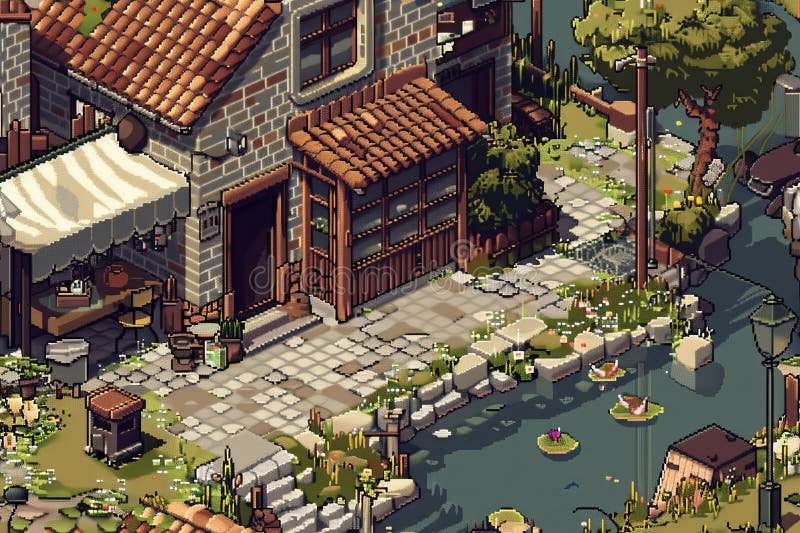 Realistic Isometric Pixel Art Design of Object: Detailed Precision and ...
