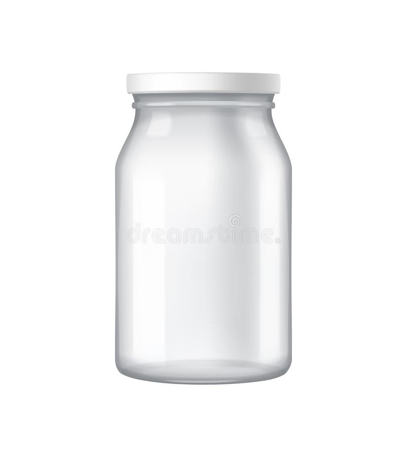 Realistic Jar Illustration stock vector. Illustration of liquid - 272221390
