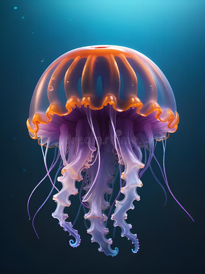 Realistic Jellyfish Stock Illustrations – 864 Realistic Jellyfish Stock ...