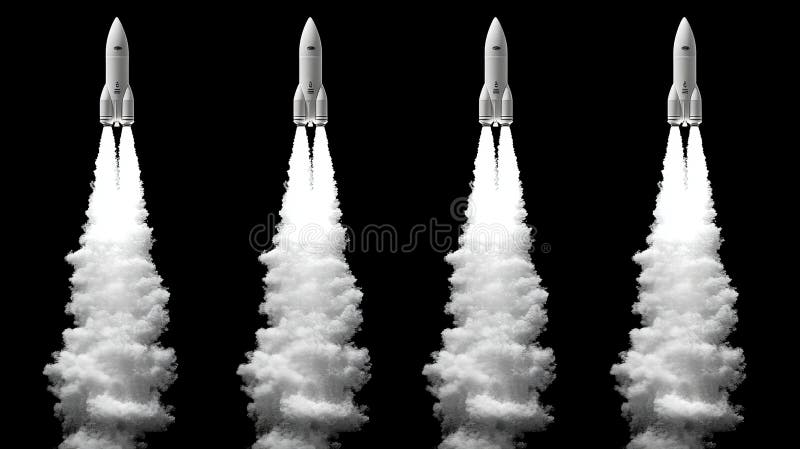 Realistic Jet Takeoff Explosion at High Speed and Modern Rocket Launch ...