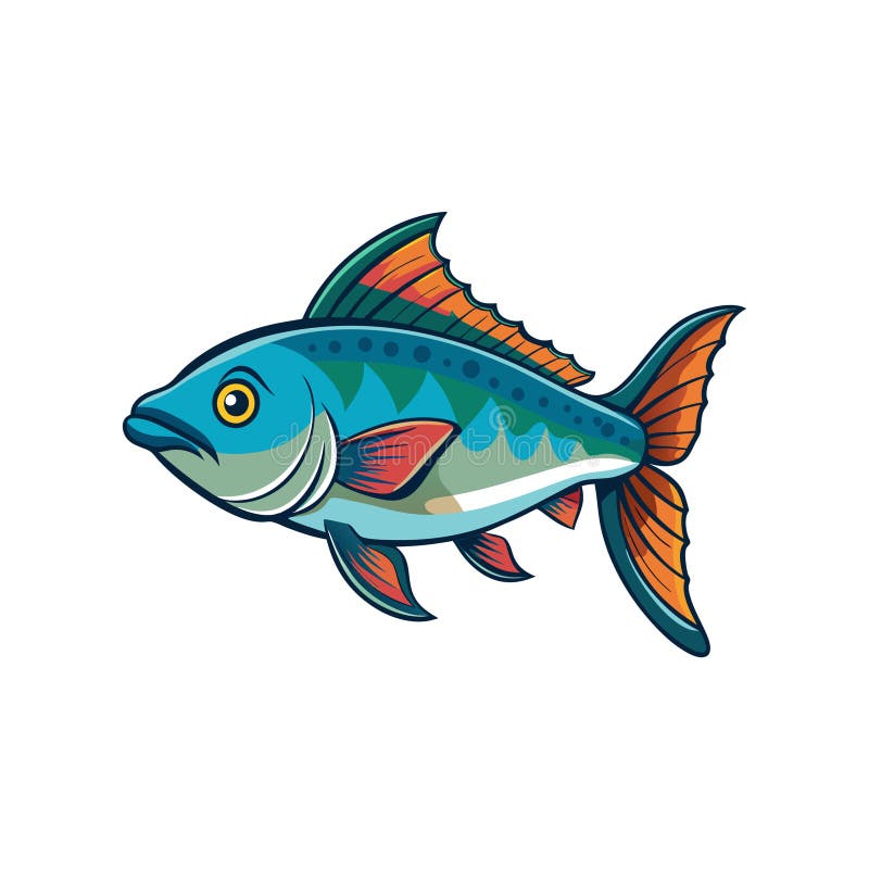 Realistic Johanni Fish Color Illustration Stock Image - Illustration of ...