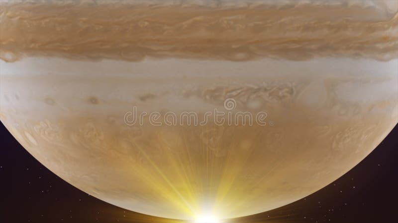 Realistic Jupiter Planet Animation with Seamless Loop Stock Footage ...