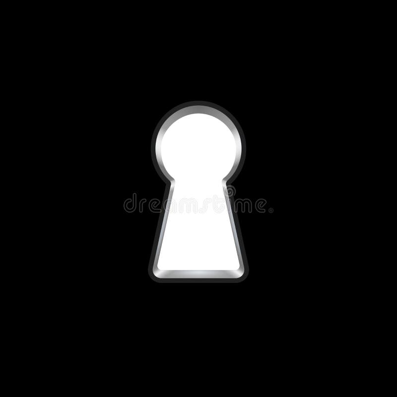 Realistic Keyhole. 3D Vector Illustration Stock Vector - Illustration ...