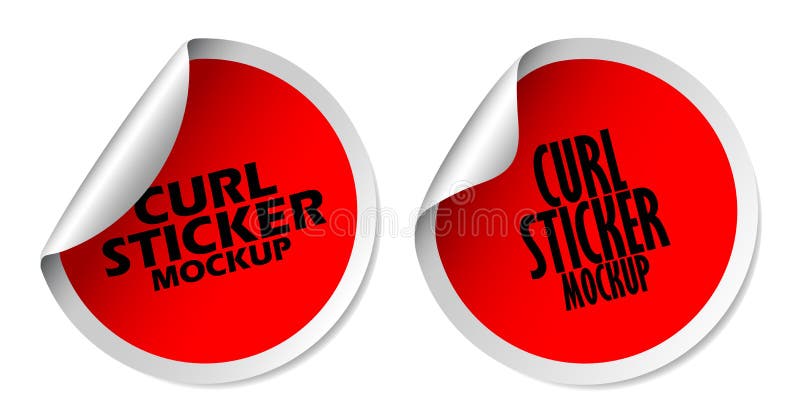 Realistic Label Sticker Icon Template Vector Design Illustration with ...