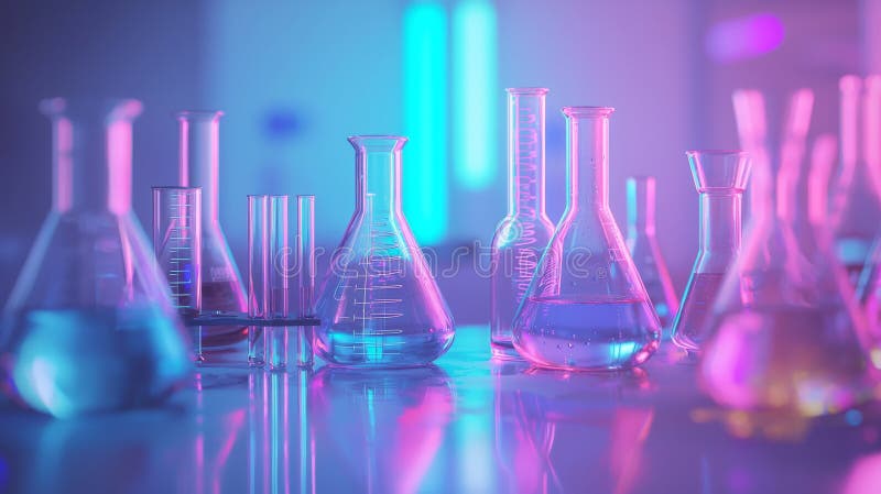 A Realistic Laboratory Setting with Neon-bright 3D Molecular Models ...