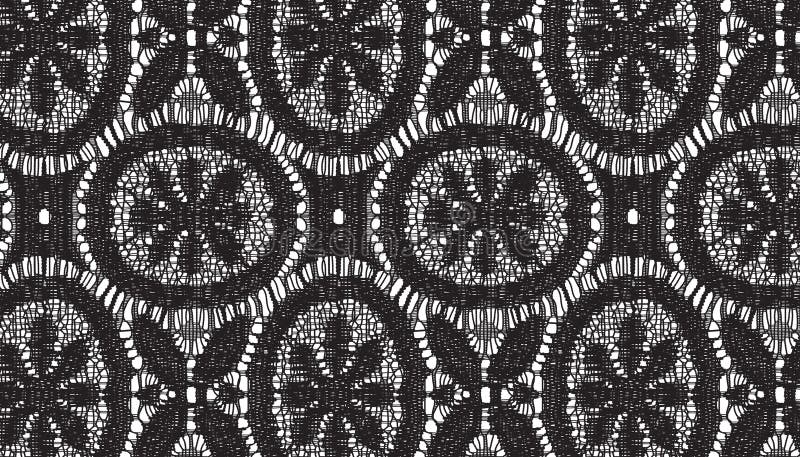Realistic Lace Mesh Fabric with Floral and Geometric Patterns. Stock ...