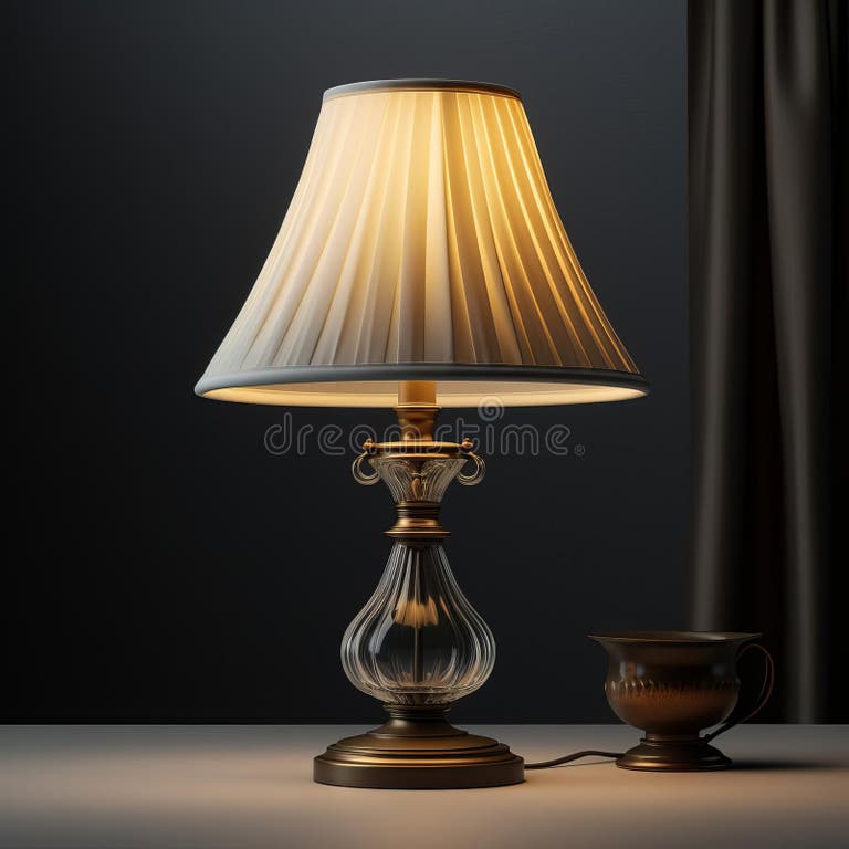 Realistic Lamp Shade Rendering with Octane on White Background Stock ...