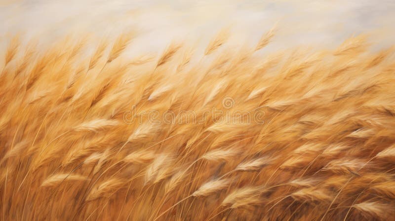 American Wheat Abstract Landscape: Uhd Realistic Impressionism Painting ...