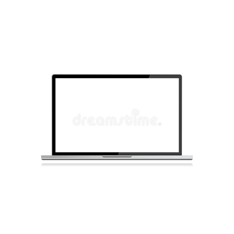 Laptop Icon Black on White Background. Vector EPS10 Stock Illustration ...