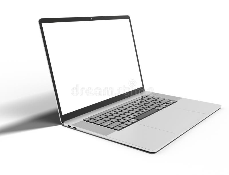 Realistic Laptop - Notebook Mockup, with Empty Screen for You Design ...