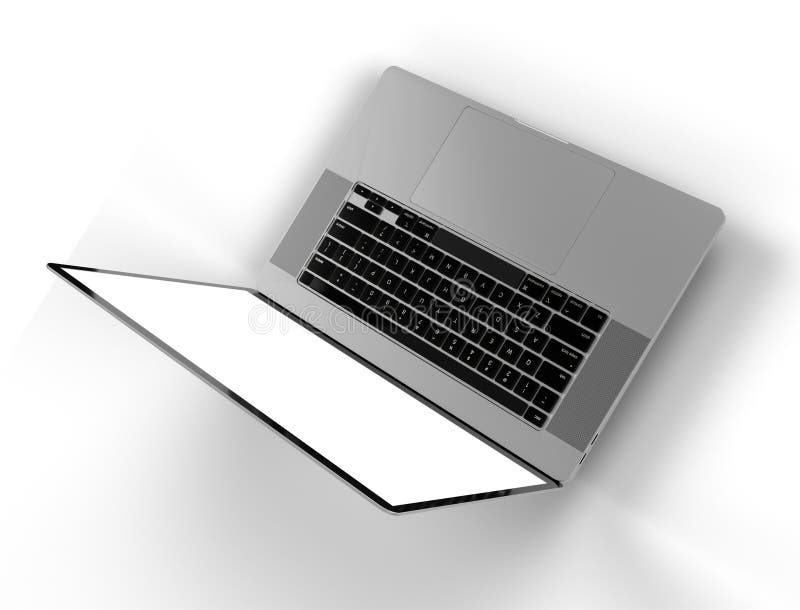 Realistic Laptop - Notebook Mockup, with Empty Screen for You Design ...