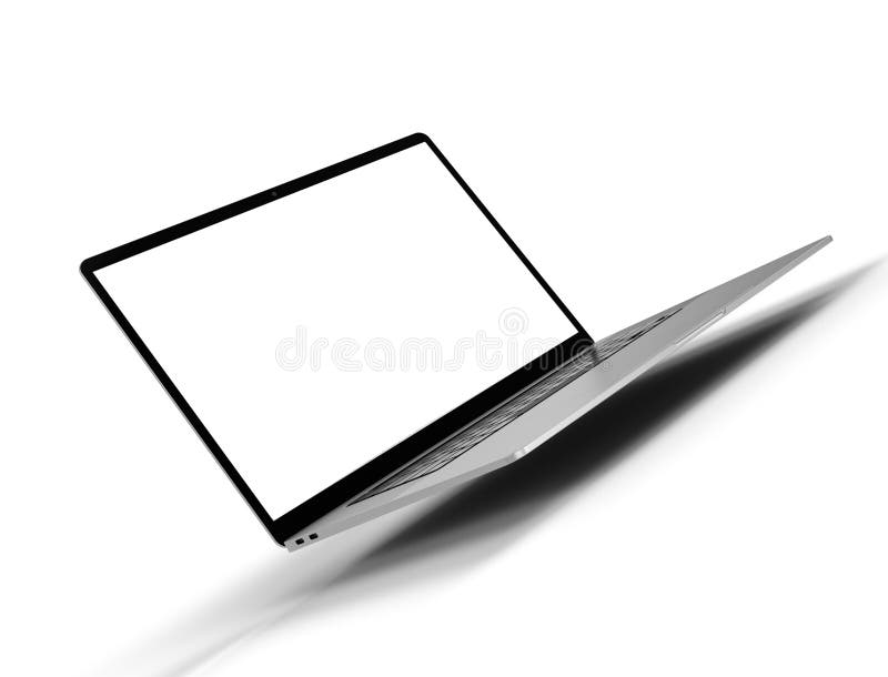 Realistic Laptop - Notebook Mockup, with Empty Screen for You Design ...