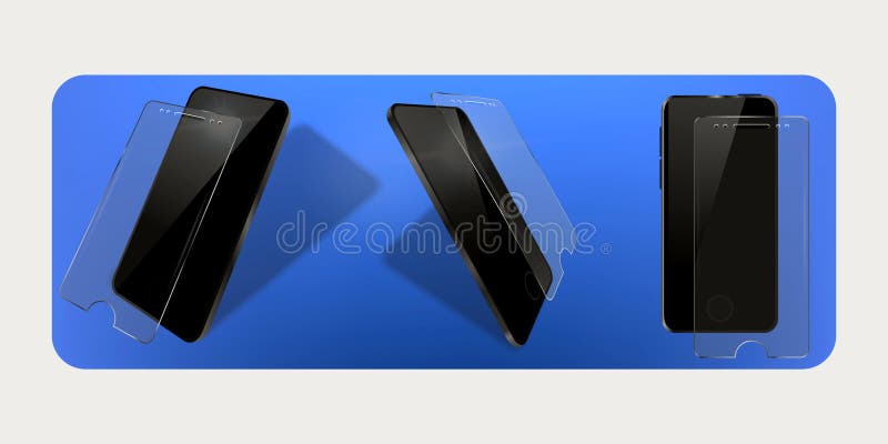 Realistic Layout of the Smartphone from Different Angles. Mobile Phone ...