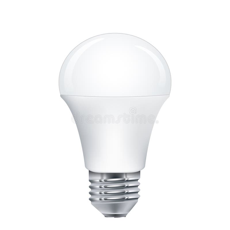 Realistic LED Light Bulb Package Design, 3d Vector Stock Vector ...