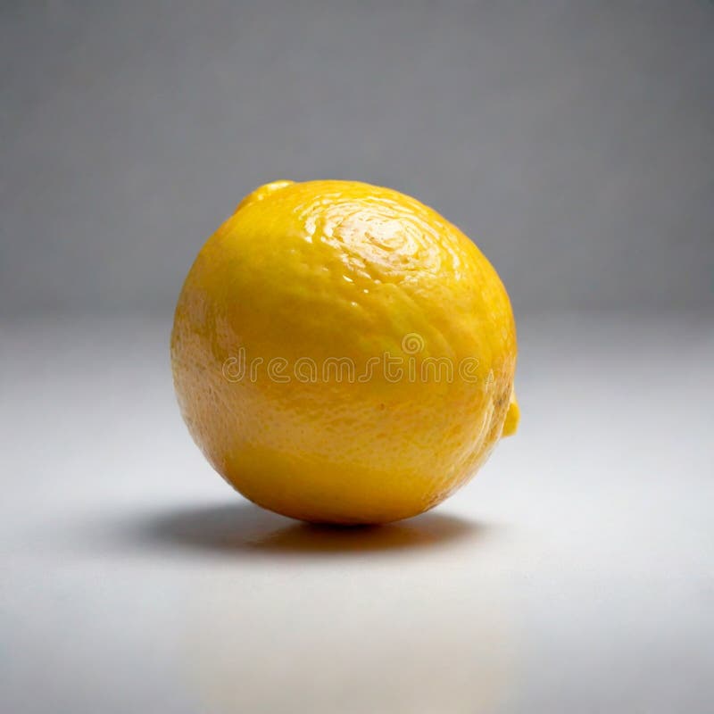 Lemon on Plain White Background - Product Photography Stock ...