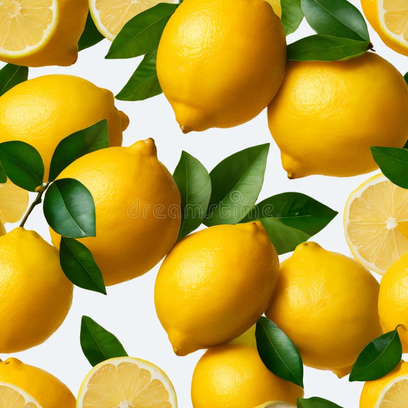 Lemon on Plain White Background - Product Photography Stock ...