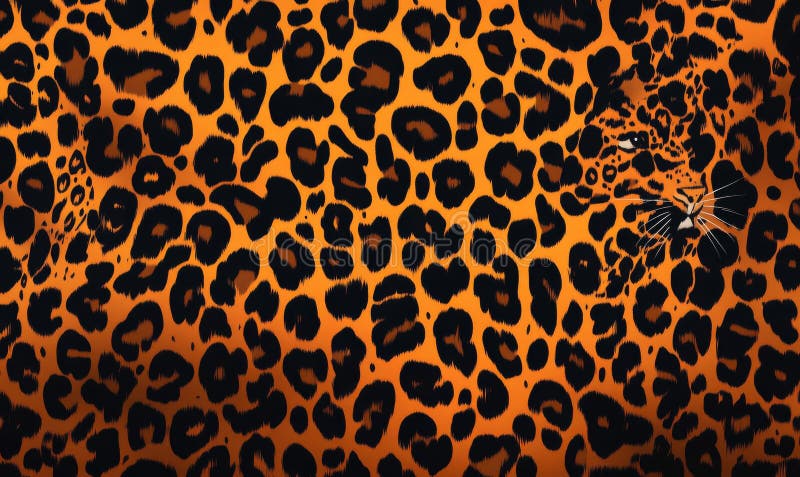 Realistic Leopard Fur Texture Background Pattern for a Wild Cat Skin ...