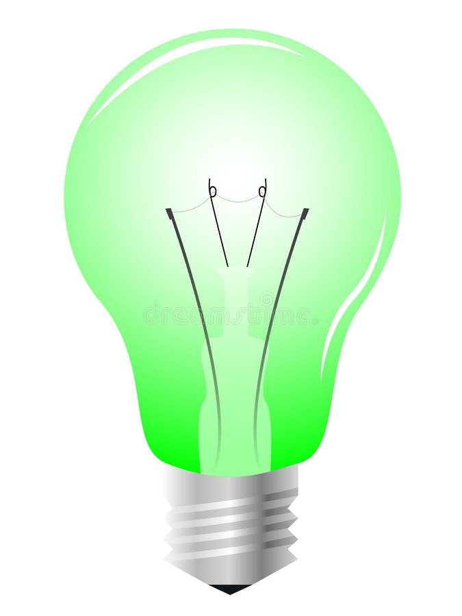 Realistic light bulb stock vector. Illustration of discovery - 8286285
