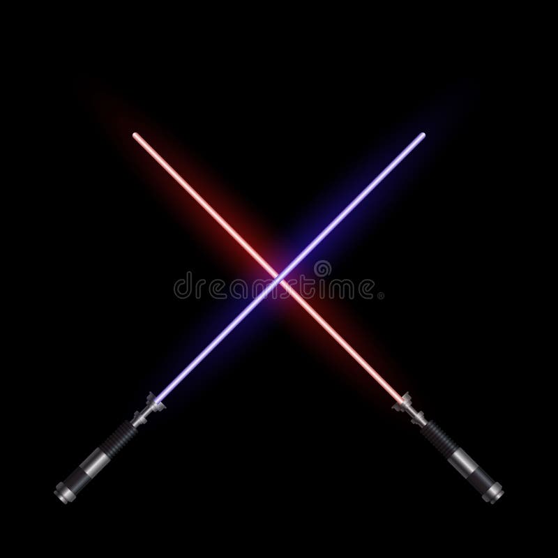 Realistic light sword stock vector. Illustration of black - 125757860