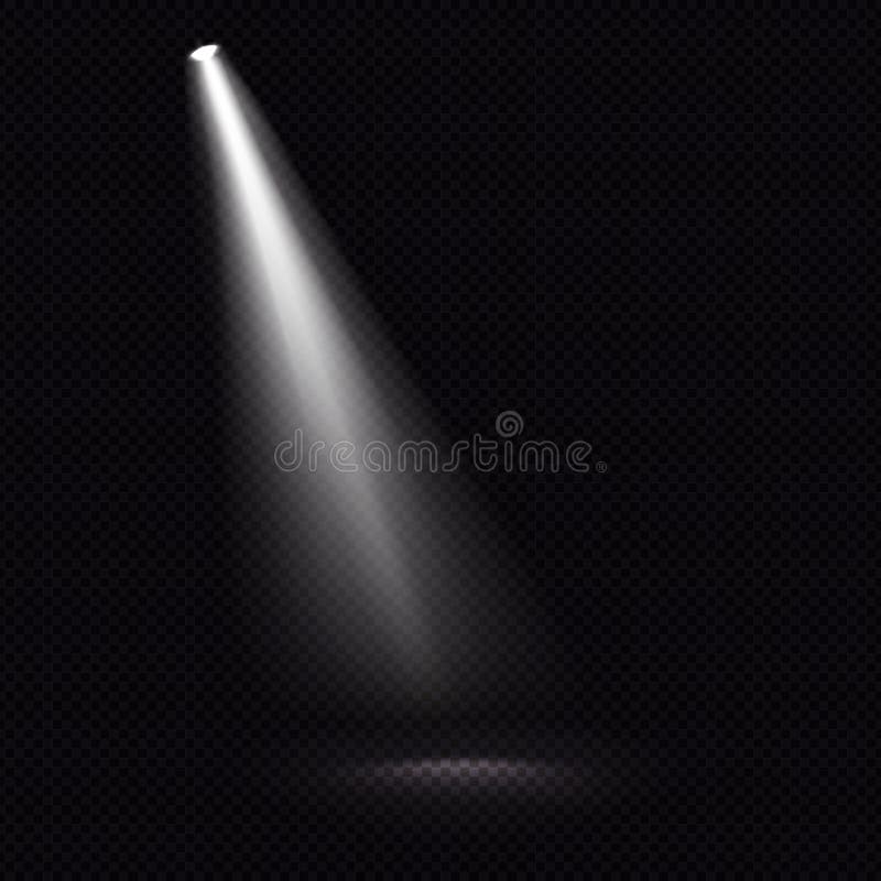 Realistic Lighting, Light Rays on a Dark Background - Vector Stock ...
