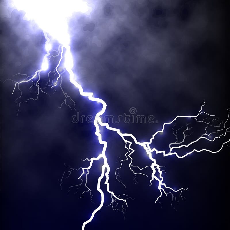Realistic Lightning Bolt Pattern Stock Vector - Illustration of texture ...
