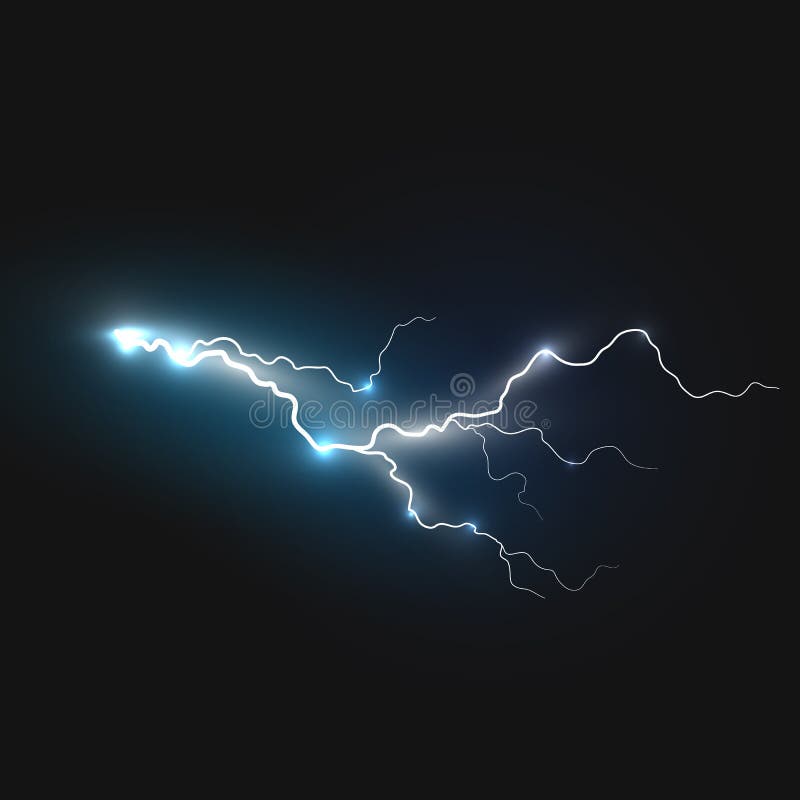 Realistic lightning symbol stock vector. Illustration of abstract ...