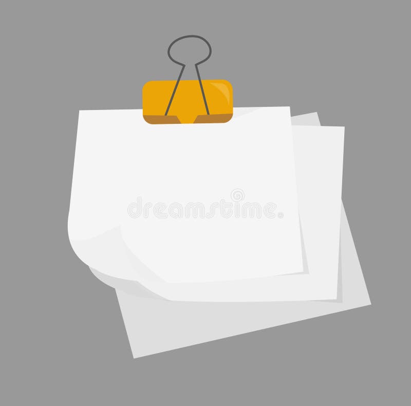 Note Paper with Multi-colored Pushpins and Clothespins Stock Vector ...