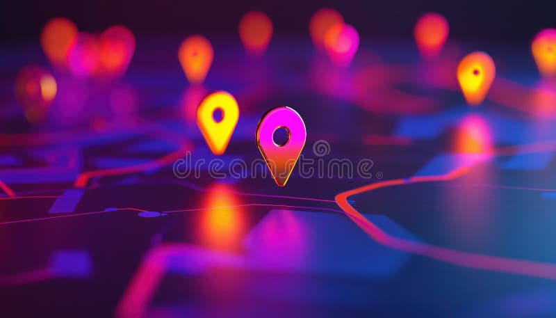 Realistic Location Map Pin Gps Pointer Markers for Mobile and ...
