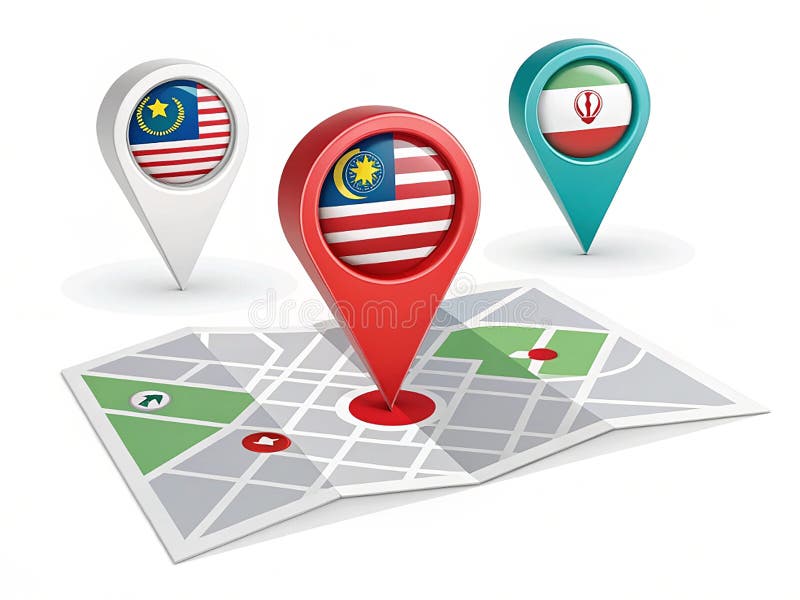 Realistic Location Map Pin Gps Pointer Markers Vector Illustration for ...