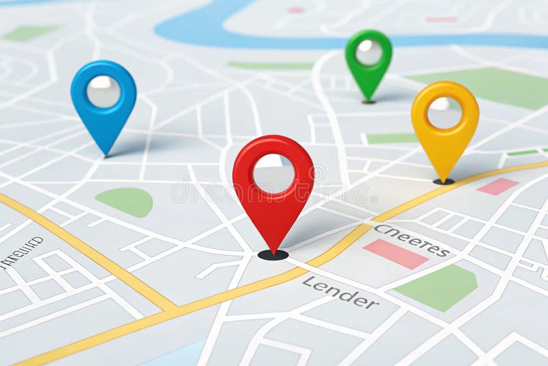 Realistic Location Map Pin Gps Pointer Markers Illustration for ...