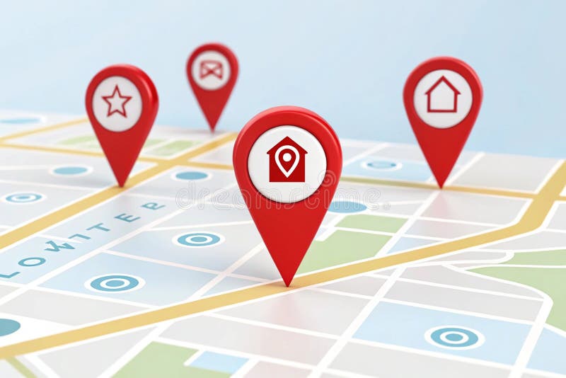 Pin Location Icon - Iconic Design. Pin Location Icon. Iconic Symbol, on ...