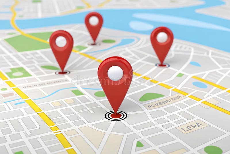 Realistic Location Map Pin Gps Pointer Markers Illustration for ...