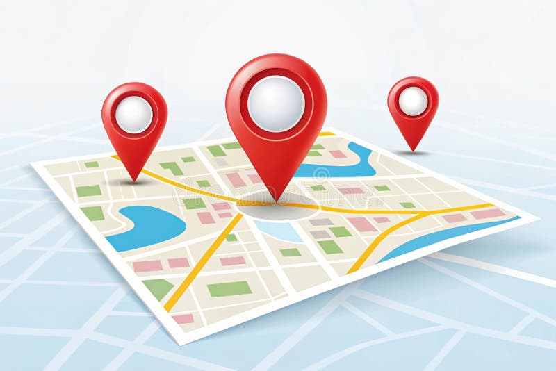 Realistic Location Map Pin Gps Pointer Markers Illustration for ...
