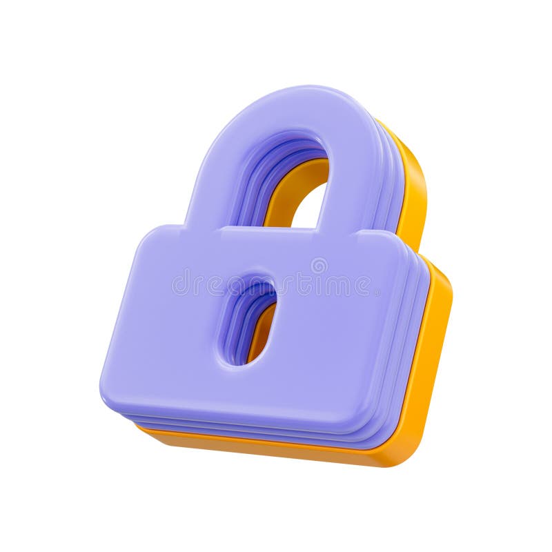 Realistic Lock Sign Vector Illustration Stock Vector - Illustration of ...