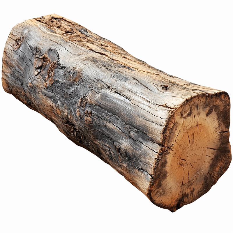 Realistic Log Section with Natural Textures for Rustic Design and ...