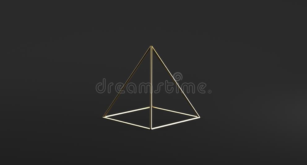 Realistic Looking Mesh Pyramid Stock Illustration - Illustration of ...