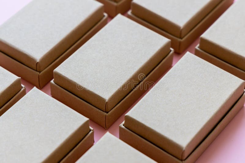 Realistic Lot of Brown Cardboard Boxes Top View, Cardboard Packages ...