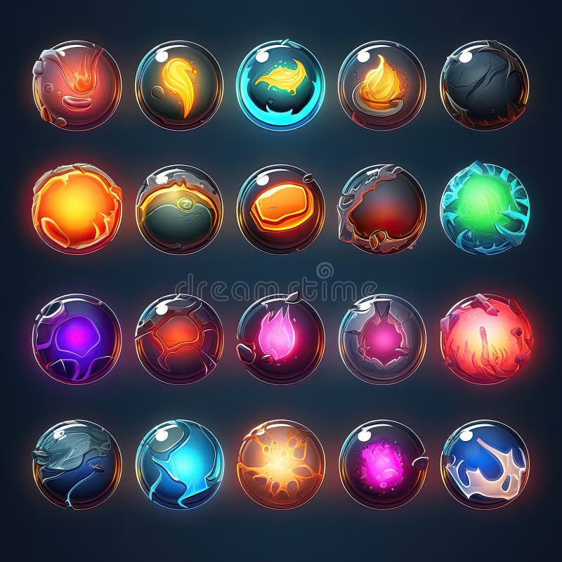 Realistic Magic Sphere Game Ai Generated Stock Image - Image of circle ...
