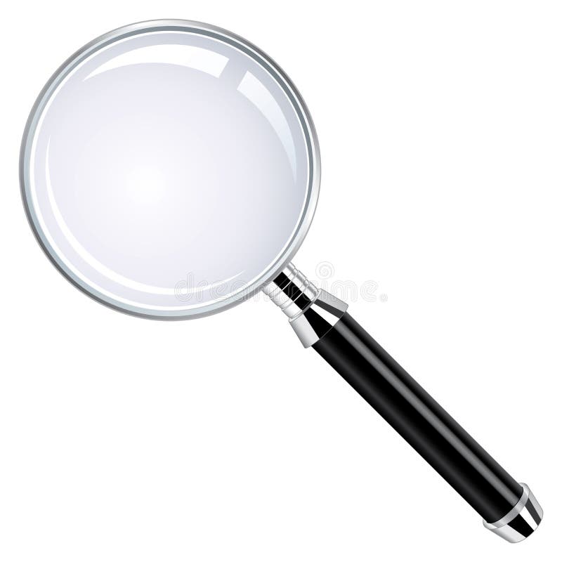 Realistic Magnifying Glass stock vector. Illustration of magnifier ...